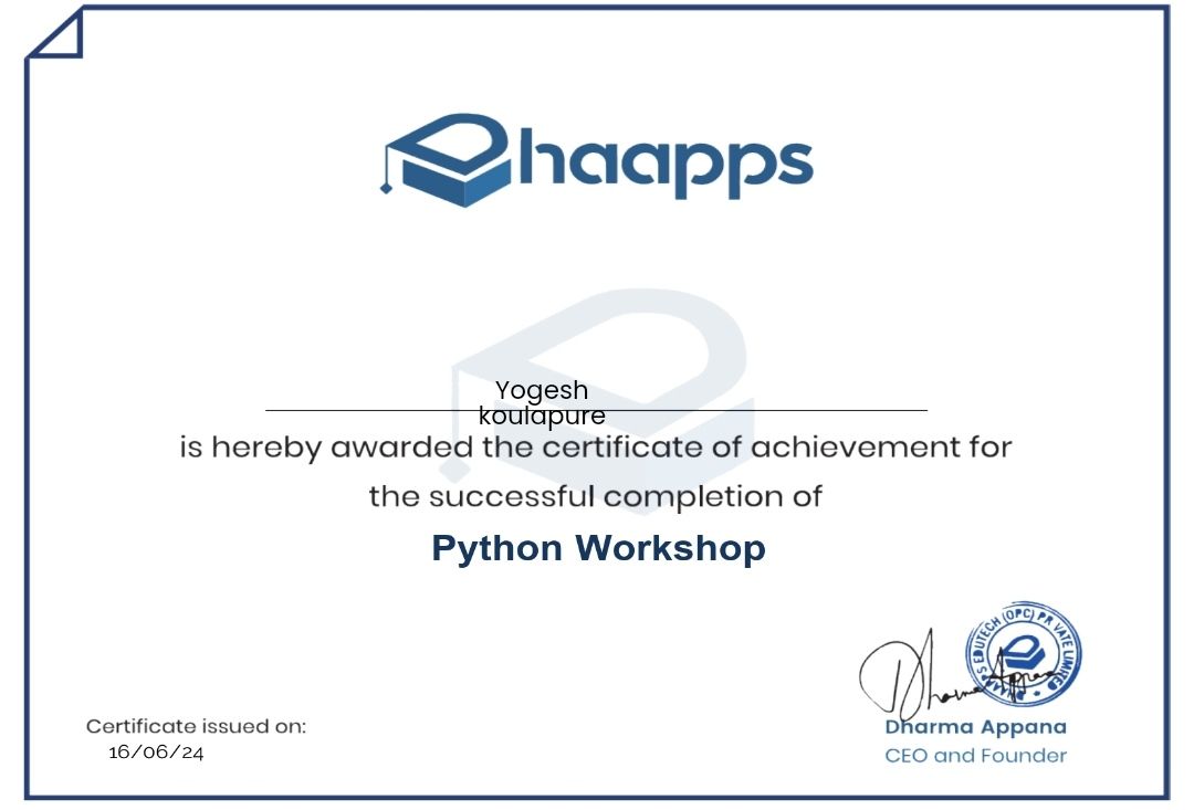 Yogesh Koulapure on LinkedIn: #python #coding #learning # ... Yogesh Koulapure on LinkedIn: #python #coding #learning # ...