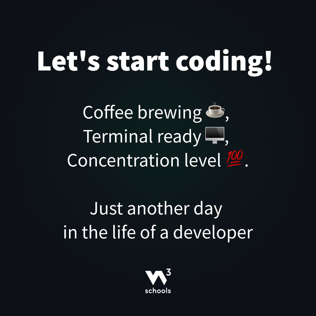 W3Schools.com on LinkedIn: #developerlife #coffeeandcode #coding #code ... W3Schools.com on LinkedIn: #developerlife #coffeeandcode #coding #code ...