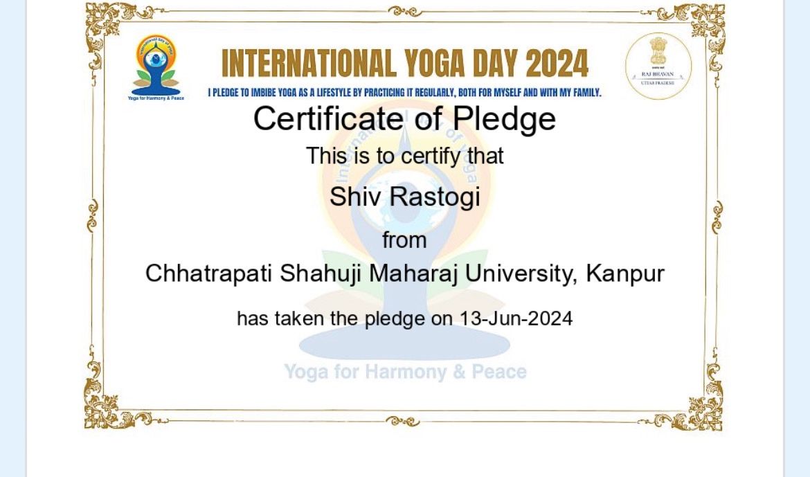 Yoga Day 2024: A Commitment to Wellness | Shiv Rastogi posted on the ... Yoga Day 2024: A Commitment to Wellness | Shiv Rastogi posted on the ...