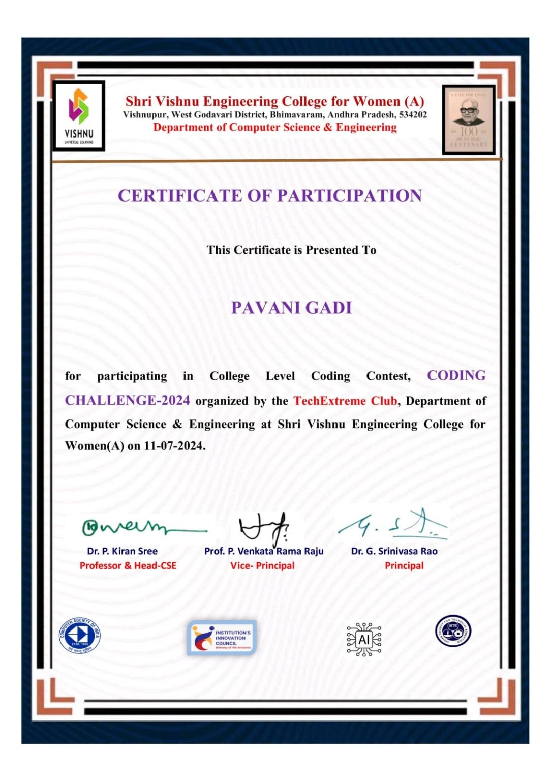 Pavani. Gadi on LinkedIn: #codingcontest2024 #programming # ... Pavani. Gadi on LinkedIn: #codingcontest2024 #programming # ...