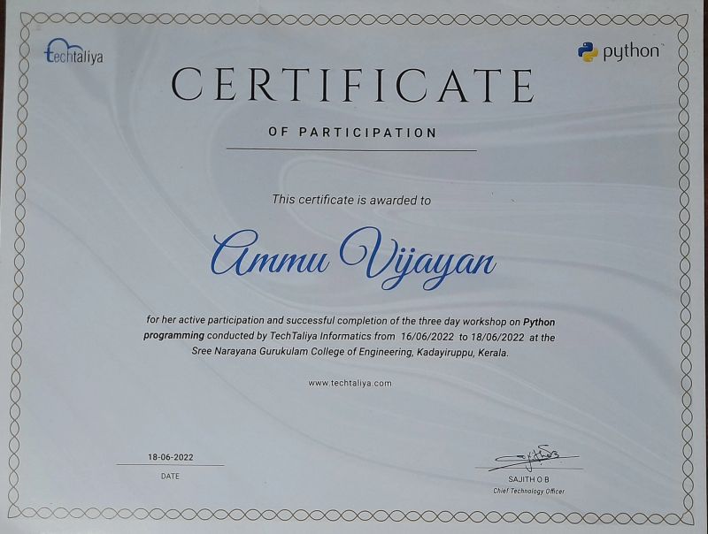 Ammu Vijayan on LinkedIn: #python #programming #workshop # ... Ammu Vijayan on LinkedIn: #python #programming #workshop # ...
