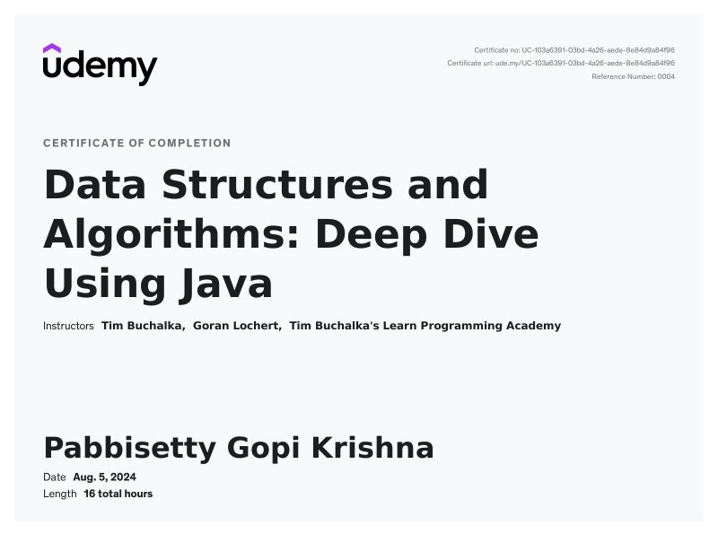 Gopi Krishna Pabbisetty on LinkedIn: #dsa #datastructures #algorithms Gopi Krishna Pabbisetty on LinkedIn: #dsa #datastructures #algorithms