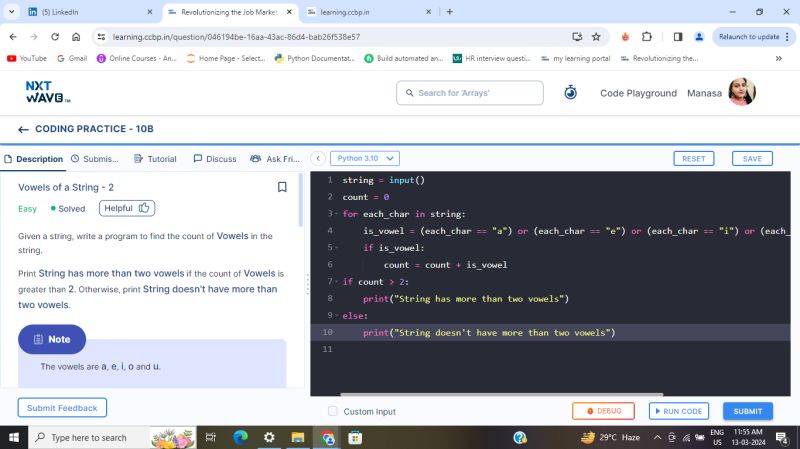 Manasa Thangella on LinkedIn: #100daysofcode #50daysofcode # ... Manasa Thangella on LinkedIn: #100daysofcode #50daysofcode # ...