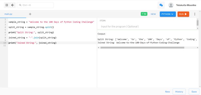 Mounika Telukutla on LinkedIn: #python #100daysofcode #codingchallenge ... Mounika Telukutla on LinkedIn: #python #100daysofcode #codingchallenge ...