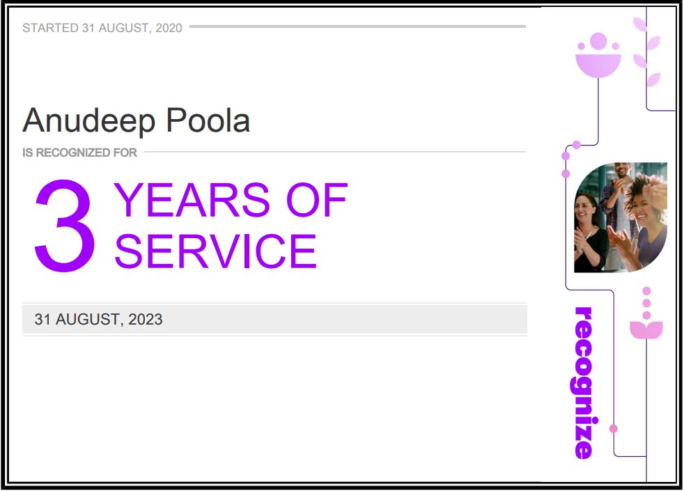 Anudeep Poola on LinkedIn: #accenture #workanniversary #milestone Anudeep Poola on LinkedIn: #accenture #workanniversary #milestone