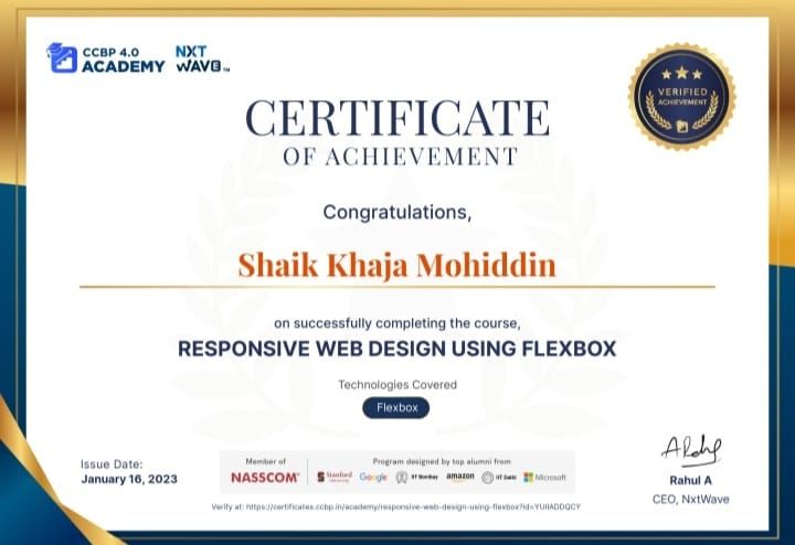 Khaja Mohiddin Shaik on LinkedIn: #nxtwave #ccbp #ccbpian #ccbpacademy Khaja Mohiddin Shaik on LinkedIn: #nxtwave #ccbp #ccbpian #ccbpacademy