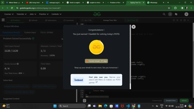 Uday Bajpai on LinkedIn: #leetcode #gfg #codingninjas #dsa Uday Bajpai on LinkedIn: #leetcode #gfg #codingninjas #dsa
