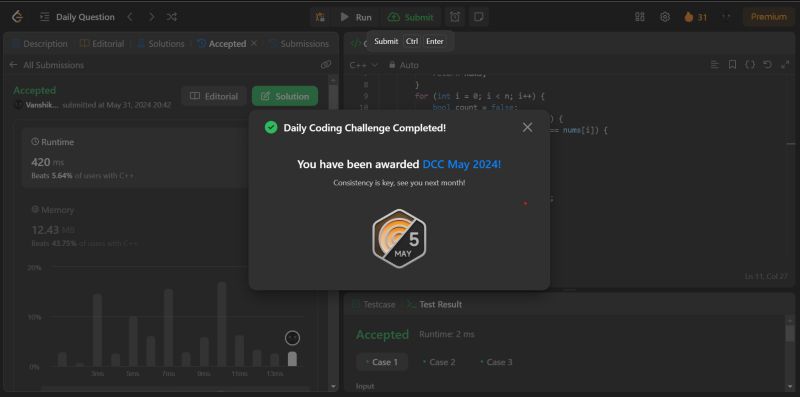 Vanshika Aggarwal on LinkedIn: #mayleetcodingchallenge #leetcode # ... Vanshika Aggarwal on LinkedIn: #mayleetcodingchallenge #leetcode # ...