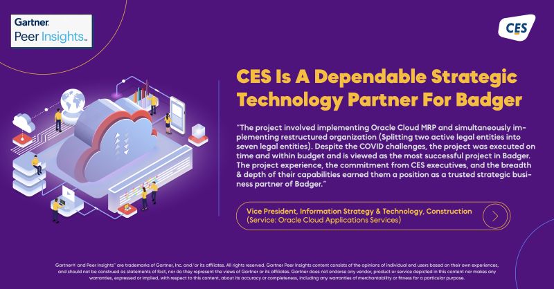 CES on LinkedIn: #ces #cessuccessstories #gartner #oraclecloud # ... CES on LinkedIn: #ces #cessuccessstories #gartner #oraclecloud # ...