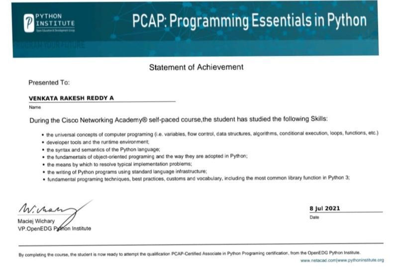 Rakesh Reddy on LinkedIn: #pcap #programming #cisconetworkingacademy # ... Rakesh Reddy on LinkedIn: #pcap #programming #cisconetworkingacademy # ...