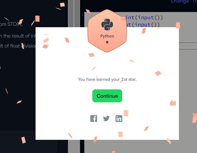 sparsh sharma on LinkedIn: #hackerrank #python #learningjourney # ... sparsh sharma on LinkedIn: #hackerrank #python #learningjourney # ...