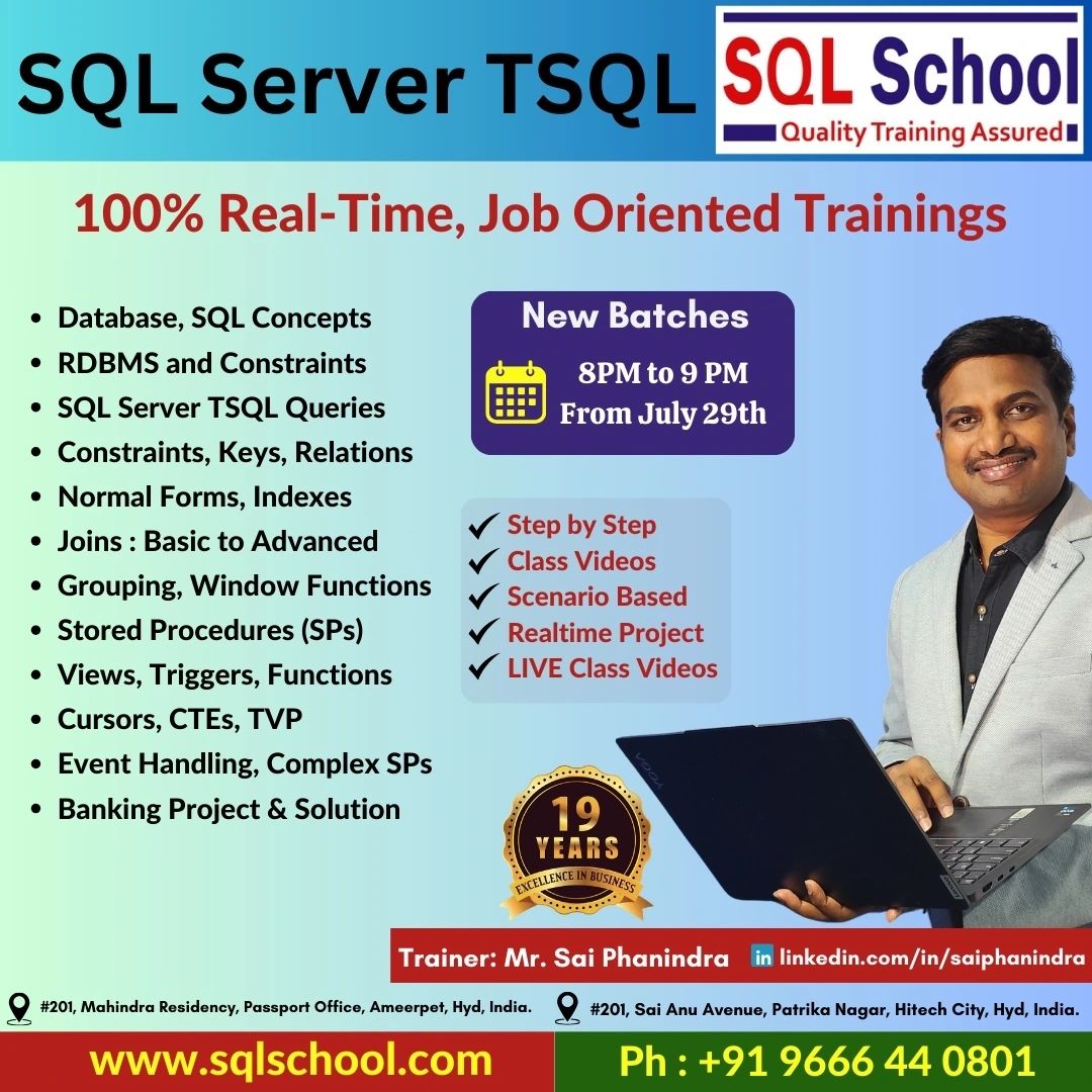 Sai Phanindra on LinkedIn: #profile #sqlschool #sql #azure #powerbi # ... Sai Phanindra on LinkedIn: #profile #sqlschool #sql #azure #powerbi # ...