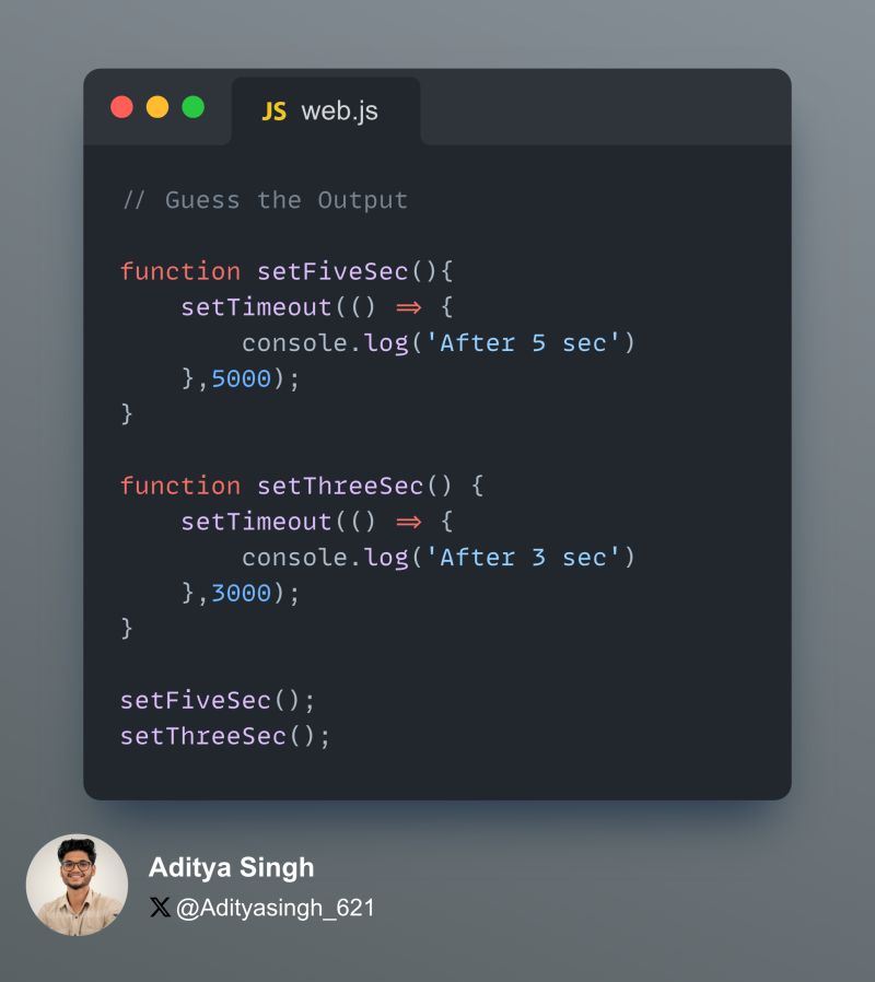 Aditya Singh 📈 on LinkedIn: #javascript #interview #advanced # ... Aditya Singh 📈 on LinkedIn: #javascript #interview #advanced # ...