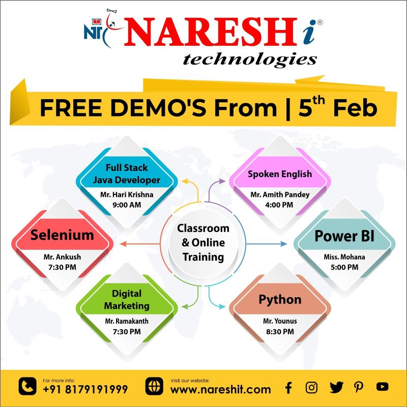 Naresh i Technologies on LinkedIn: #html #css #javascript #clanguage # ... Naresh i Technologies on LinkedIn: #html #css #javascript #clanguage # ...