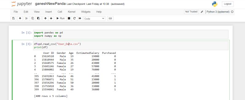 Ganesh Prasad Sahoo on LinkedIn: #learningjourney #python #pandas # ... Ganesh Prasad Sahoo on LinkedIn: #learningjourney #python #pandas # ...