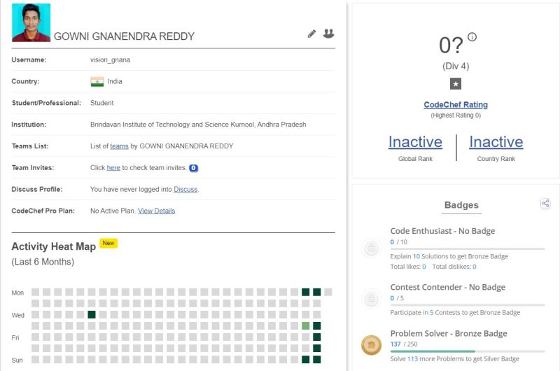 GNANENDRA REDDY on LinkedIn: Hello Connections! Solved 137 problems in ... GNANENDRA REDDY on LinkedIn: Hello Connections! Solved 137 problems in ...