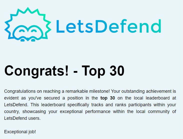 Pulkit Verma on LinkedIn: Another Milestone Completed at LetsDefend , I ... Pulkit Verma on LinkedIn: Another Milestone Completed at LetsDefend , I ...
