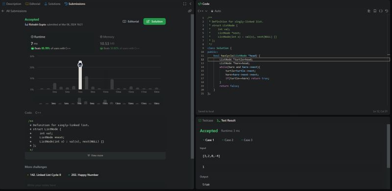 Rishabh Gupta on LinkedIn: Day 6 of LeetCode Question: - 141. Linked ... Rishabh Gupta on LinkedIn: Day 6 of LeetCode Question: - 141. Linked ...