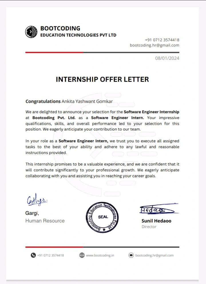 Ankita Gomkar on LinkedIn: Hey Everyone, I am thrilled to announce that ... Ankita Gomkar on LinkedIn: Hey Everyone, I am thrilled to announce that ...