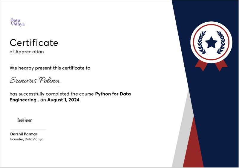 SRINIVAS CHOWDARY on LinkedIn: #dataengineering #dataanalysis # ... SRINIVAS CHOWDARY on LinkedIn: #dataengineering #dataanalysis # ...