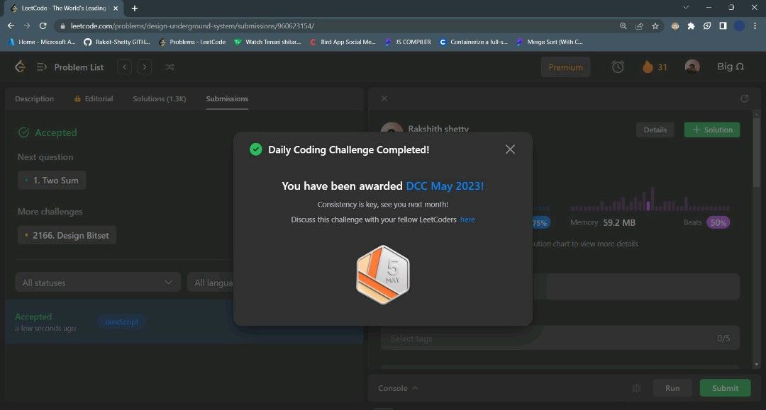 Rakshith Shetty on LinkedIn: #leetcode Rakshith Shetty on LinkedIn: #leetcode