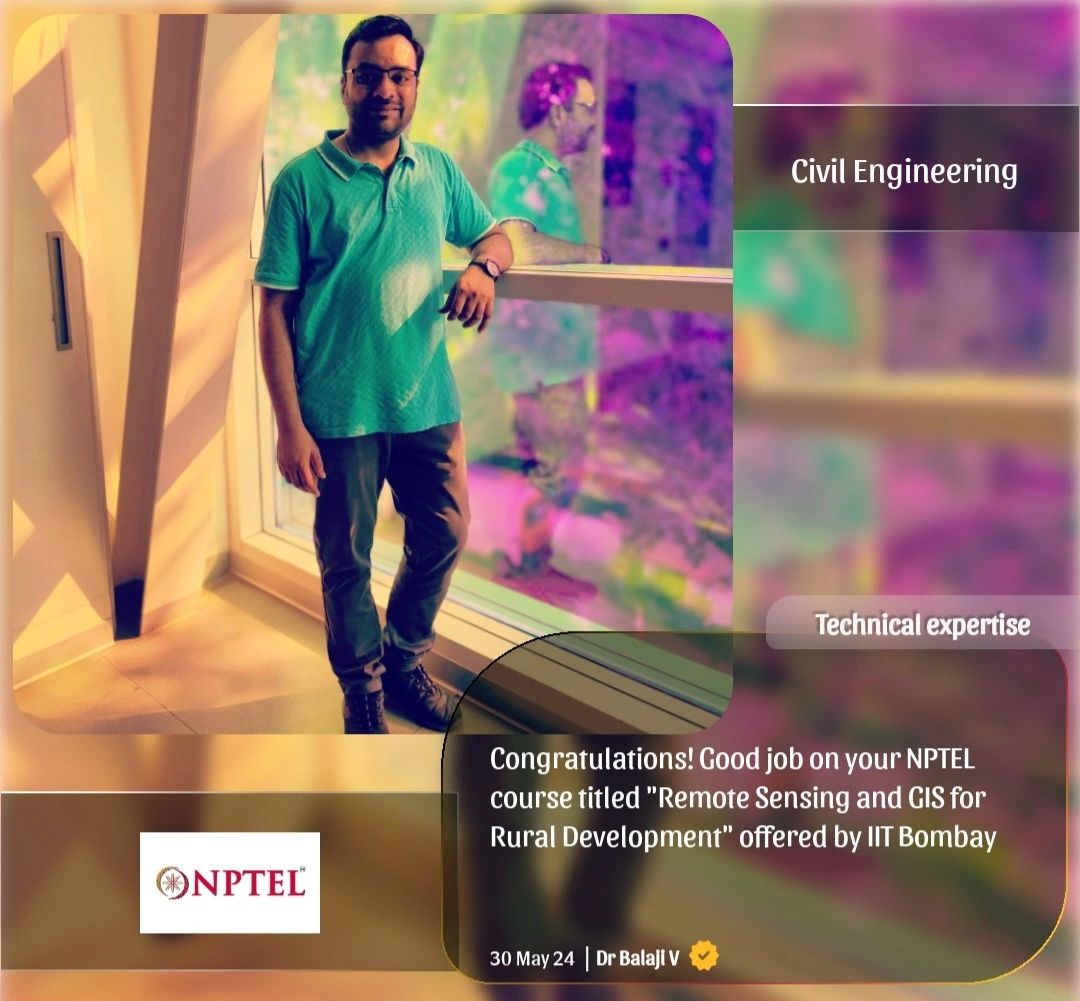 Balaji Venkatachary on LinkedIn: Thanks to NPTEL, IIT Bombay and the ... Balaji Venkatachary on LinkedIn: Thanks to NPTEL, IIT Bombay and the ...