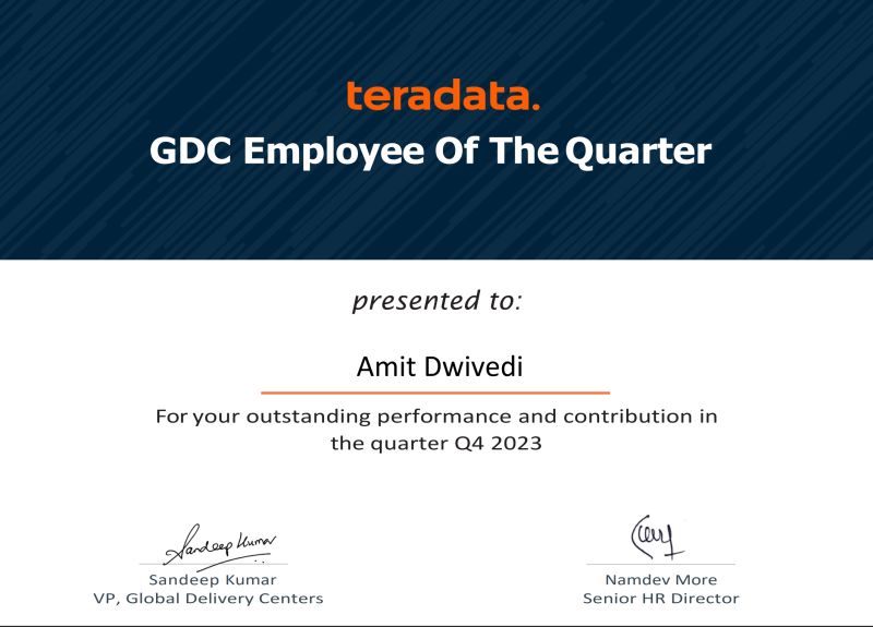 Amit Kumar Dwivedi on LinkedIn: #recognition #thankful Amit Kumar Dwivedi on LinkedIn: #recognition #thankful