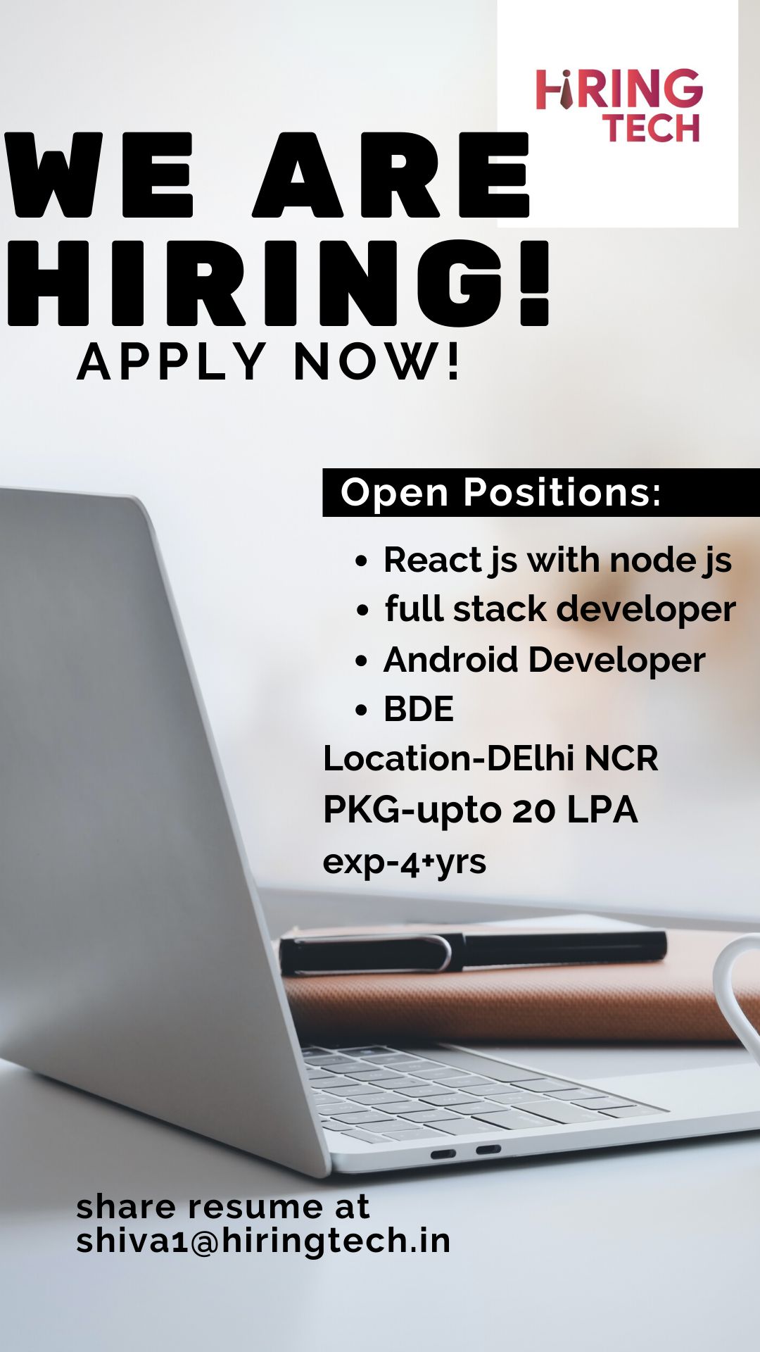 Hiring tech on LinkedIn: #hiringalerts #reactjs #nodejsdevelopers # ... Hiring tech on LinkedIn: #hiringalerts #reactjs #nodejsdevelopers # ...