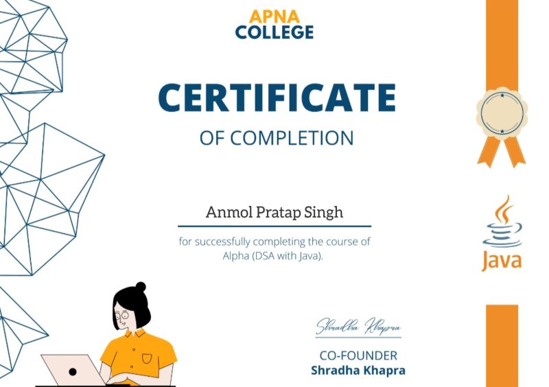 Anmol Pratap Singh on LinkedIn: Yessss! I successfully completed Java ... Anmol Pratap Singh on LinkedIn: Yessss! I successfully completed Java ...