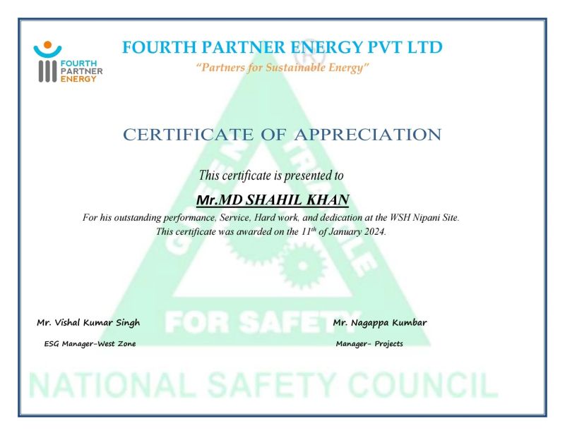 Mohammad Shahil Khan on LinkedIn: Certificate of Appreciation Mohammad Shahil Khan on LinkedIn: Certificate of Appreciation