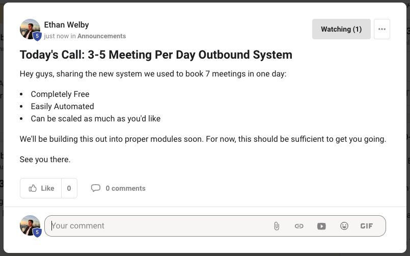 Ethan Welby on LinkedIn: Today's Group Call: 3-5 Meeting Per Day ... Ethan Welby on LinkedIn: Today's Group Call: 3-5 Meeting Per Day ...