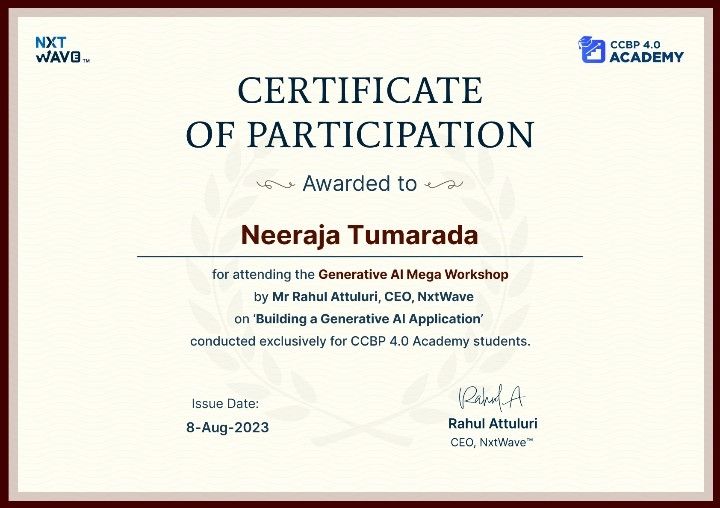 Neeraja Tumarada posted on LinkedIn Neeraja Tumarada posted on LinkedIn