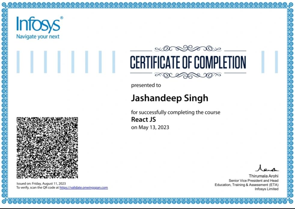 Jashandeep Singh on LinkedIn: #infosys #infydiaries #infy Jashandeep Singh on LinkedIn: #infosys #infydiaries #infy