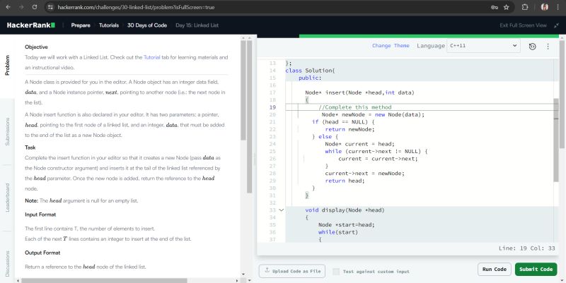 Priyambada Acharya on LinkedIn: Day 16: Linked List Level: Easy Github ... Priyambada Acharya on LinkedIn: Day 16: Linked List Level: Easy Github ...