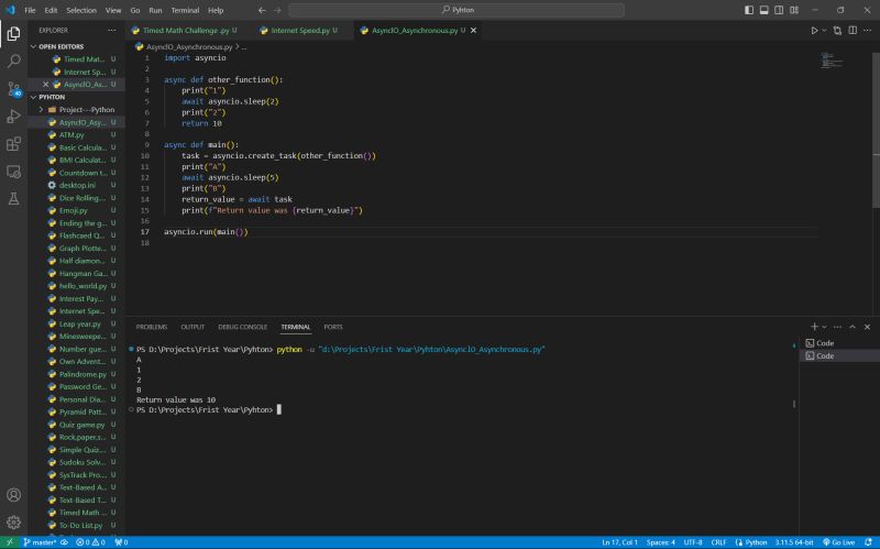 Raksith S S on LinkedIn: #python #asyncio #asynchronousprogramming # ... Raksith S S on LinkedIn: #python #asyncio #asynchronousprogramming # ...
