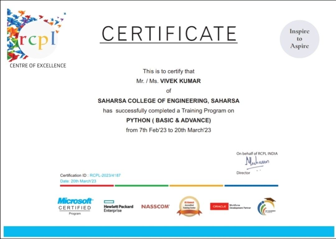 Vivek Kumar on LinkedIn: python 🐍 ️ Vivek Kumar on LinkedIn: python 🐍 ️