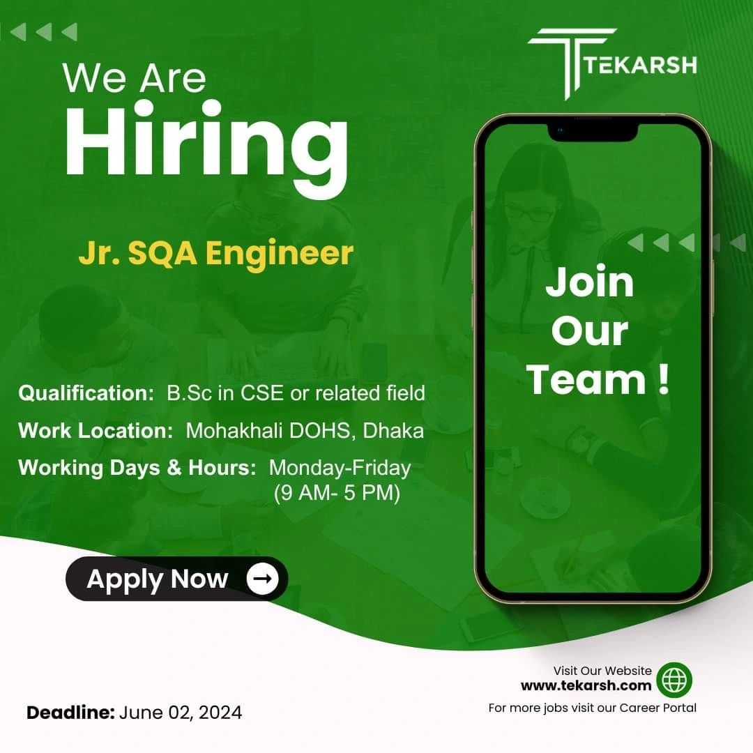 SQA Learning Academy on LinkedIn: hiring Jr. SQA Engineer Find job ... SQA Learning Academy on LinkedIn: hiring Jr. SQA Engineer Find job ...