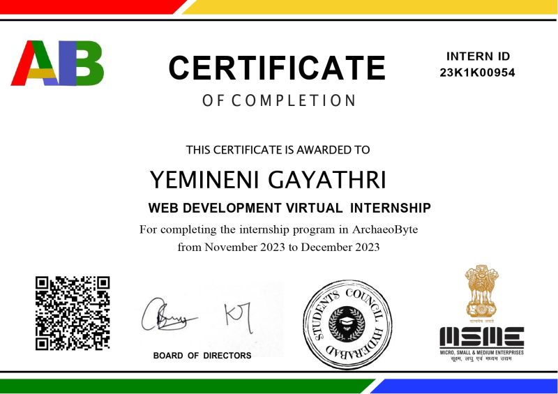 Yemineni Gayathri on LinkedIn: Hello connections!!! 🚀Successfully ... Yemineni Gayathri on LinkedIn: Hello connections!!! 🚀Successfully ...