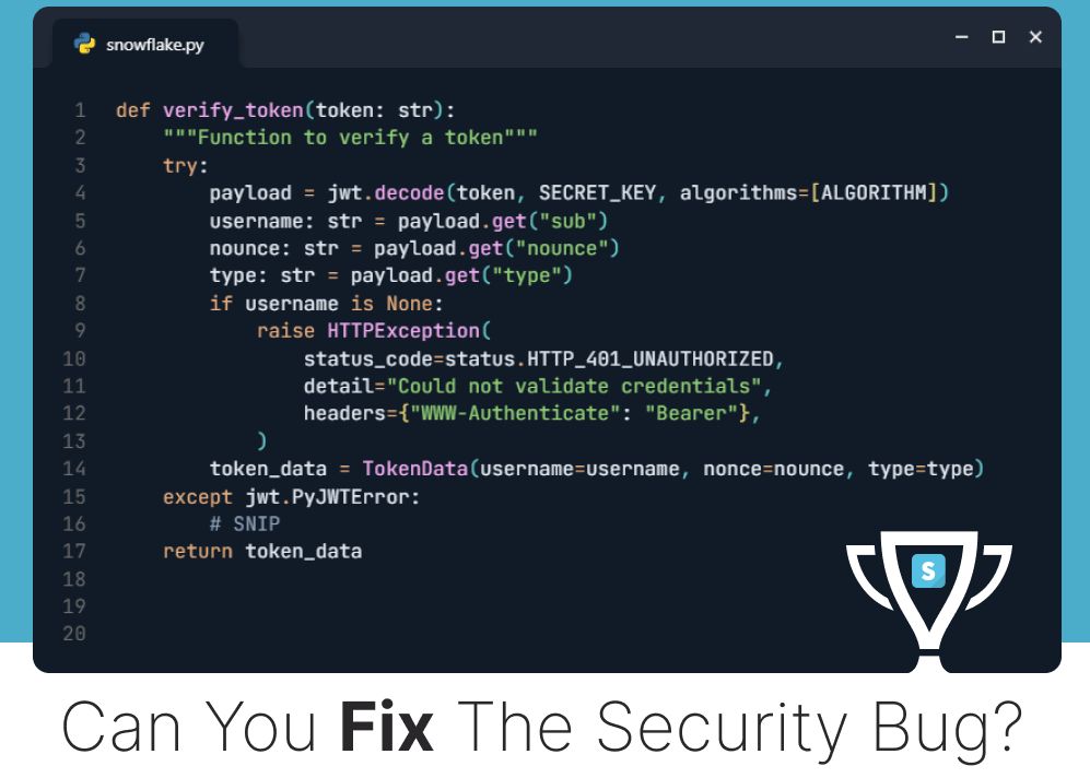 SecDim on LinkedIn: #python #snowflake #appsec SecDim on LinkedIn: #python #snowflake #appsec