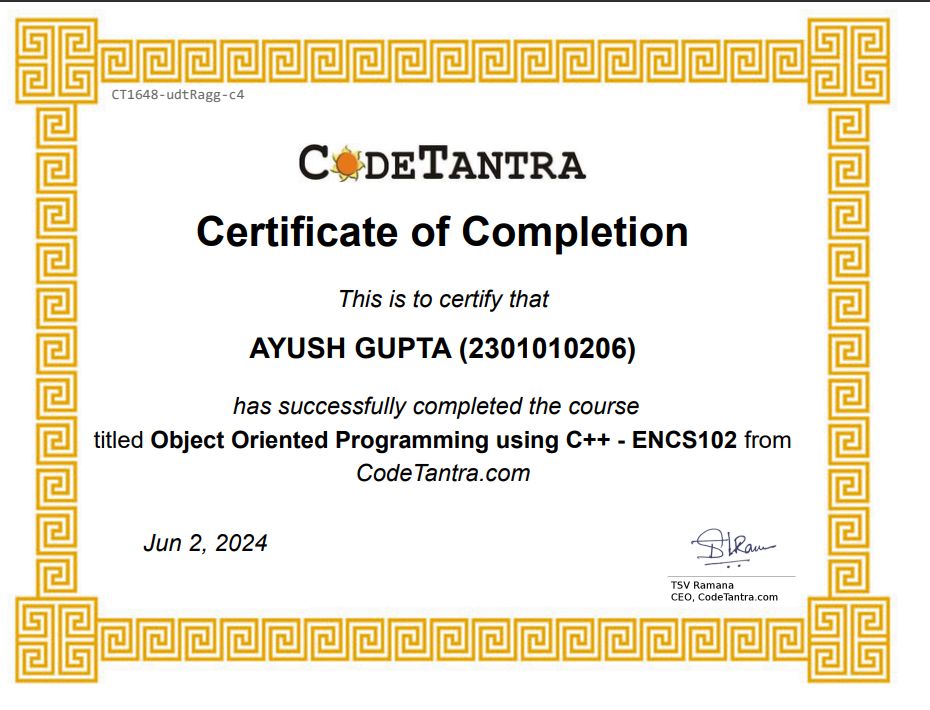 Ayush Gupta on LinkedIn: #programming #c #objectorientedprogramming # ... Ayush Gupta on LinkedIn: #programming #c #objectorientedprogramming # ...