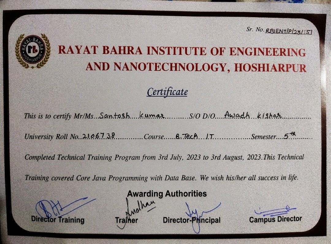 Santosh Kumar on LinkedIn: #corejava #java Santosh Kumar on LinkedIn: #corejava #java