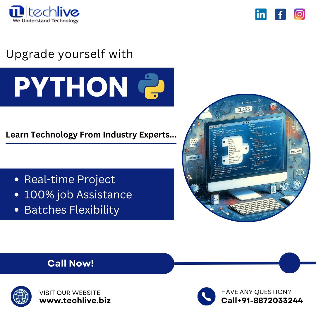 TECHLIVE SOLUTIONS on LinkedIn: #python #pythononlinetraining # ... TECHLIVE SOLUTIONS on LinkedIn: #python #pythononlinetraining # ...