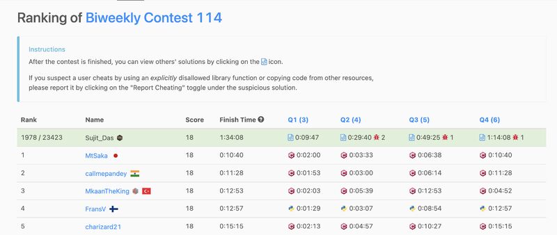 Sujit Das on LinkedIn: #coding #leetcode #dsa #competition Sujit Das on LinkedIn: #coding #leetcode #dsa #competition