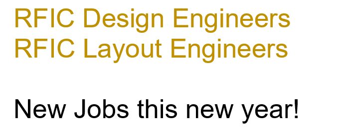 Hannah Clarke on LinkedIn: RFIC Design Engineer RFIC Layout Engineer ... Hannah Clarke on LinkedIn: RFIC Design Engineer RFIC Layout Engineer ...