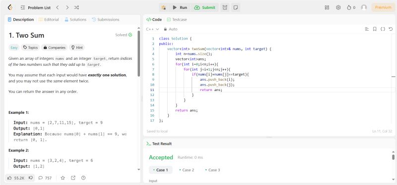 Day 56 of #100daysofcode challenge: Solving a LeetCode question | Yukti ... Day 56 of #100daysofcode challenge: Solving a LeetCode question | Yukti ...