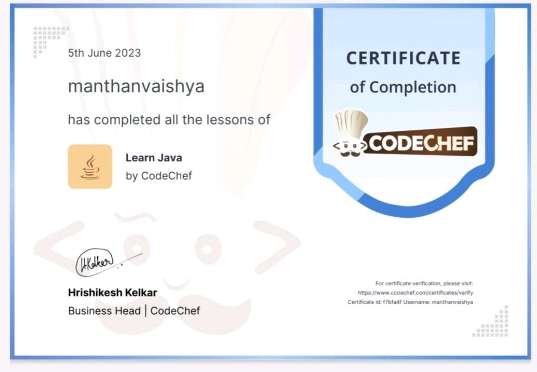 Manthan Vaishya on LinkedIn: #connections #codechef #codechef #java Manthan Vaishya on LinkedIn: #connections #codechef #codechef #java