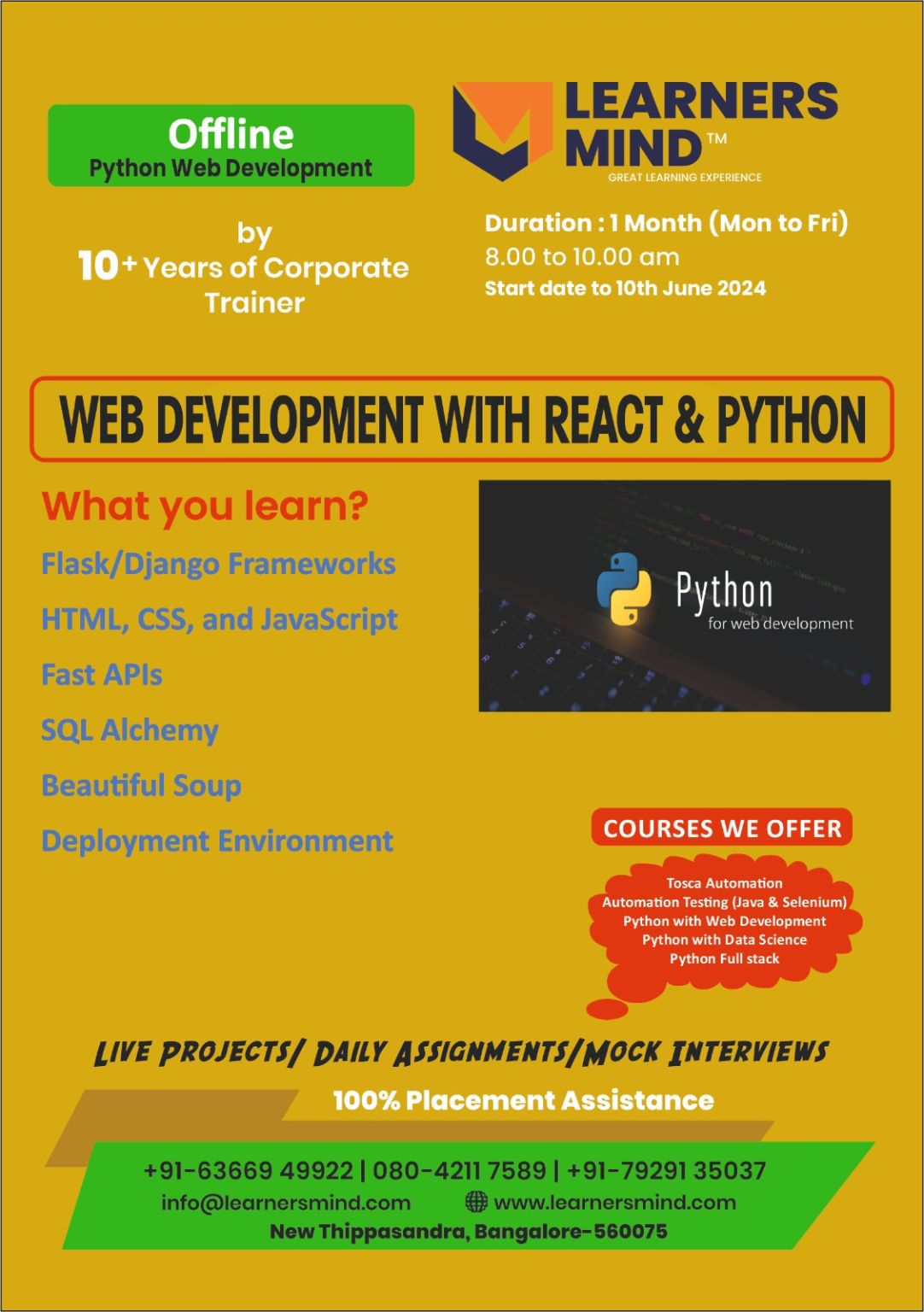 LearnersMind Private Limited on LinkedIn: #python #django #flask # ... LearnersMind Private Limited on LinkedIn: #python #django #flask # ...