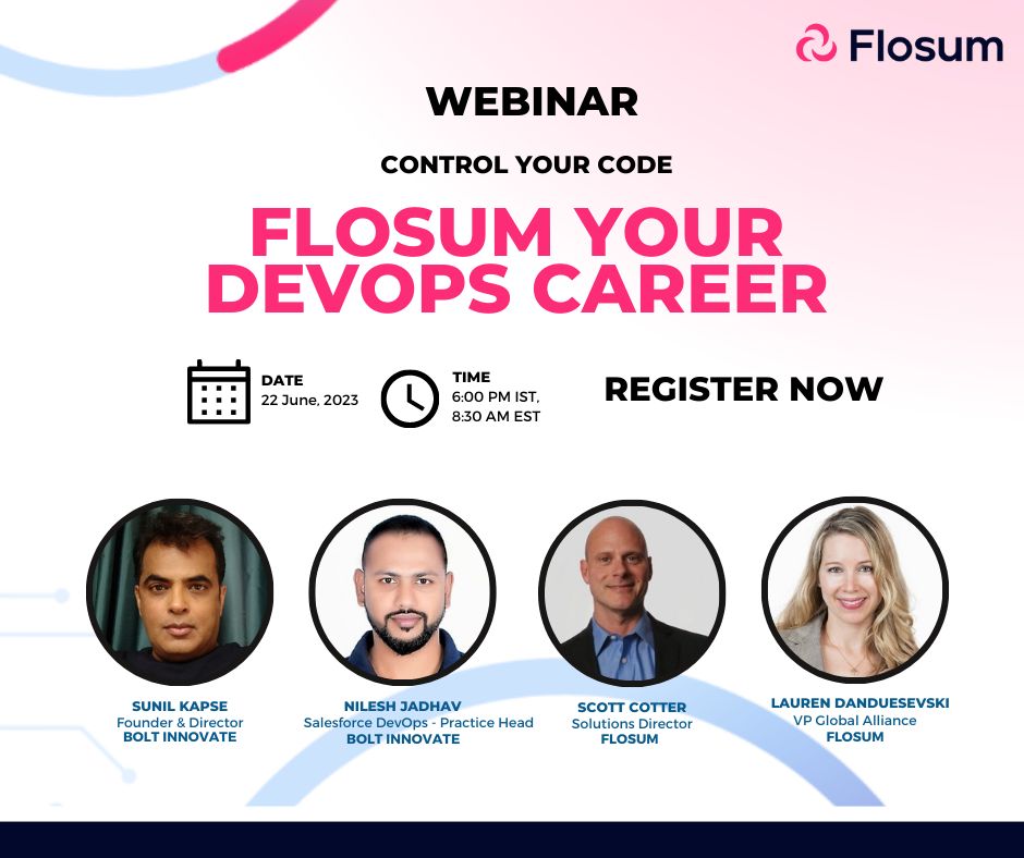 Flosum on LinkedIn: #flosum #devops #career #india #webinar #boltinnovate Flosum on LinkedIn: #flosum #devops #career #india #webinar #boltinnovate