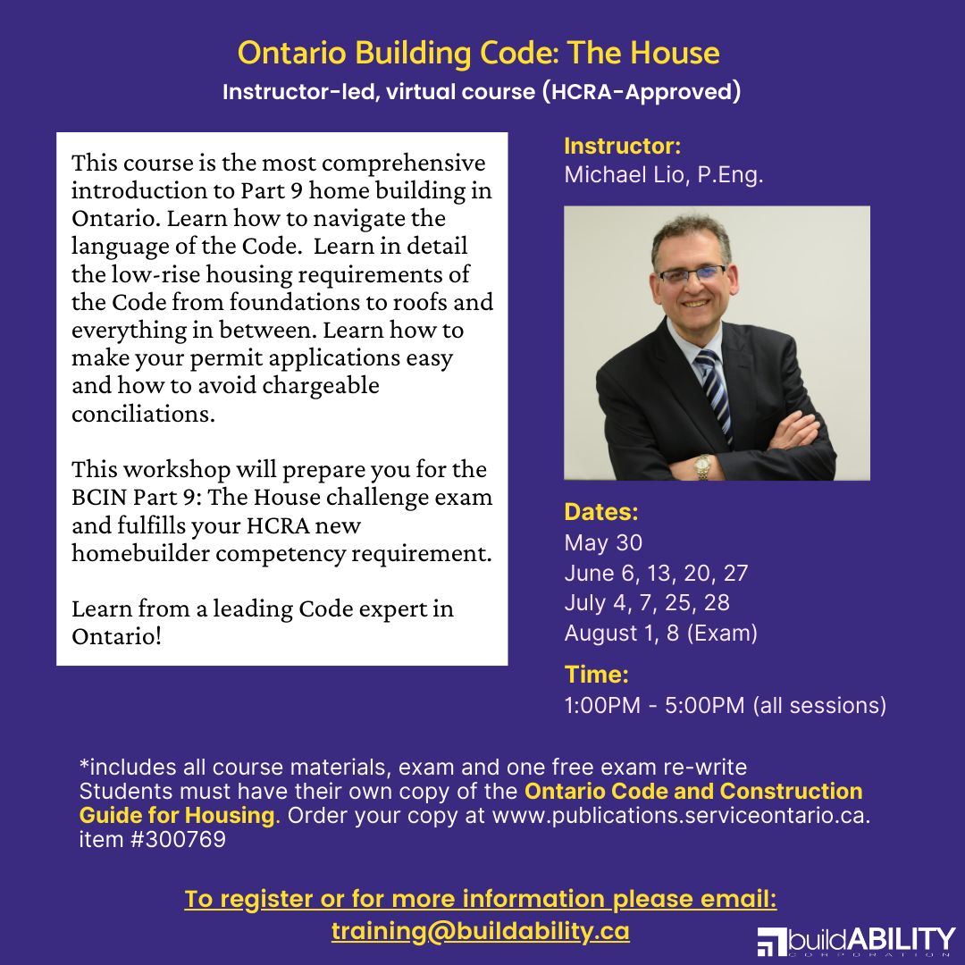 buildABILITY Training on LinkedIn: #ontario #building #code #hcracourse ... buildABILITY Training on LinkedIn: #ontario #building #code #hcracourse ...