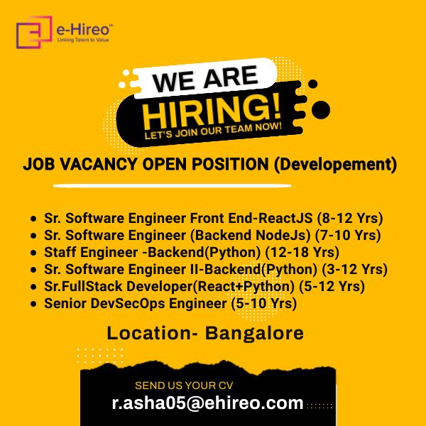 Asha Ramesh on LinkedIn: #hiring #backend #frontend #fullstack # ... Asha Ramesh on LinkedIn: #hiring #backend #frontend #fullstack # ...